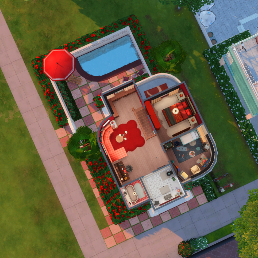 not so berry rose house | NSB challenge | politician home - The Sims 4 ...