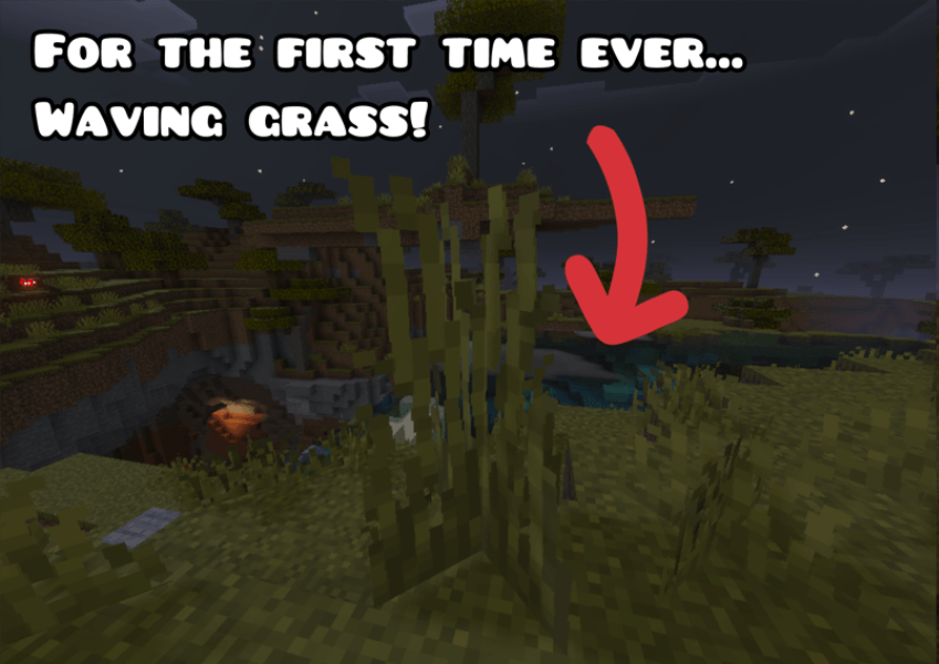 Strawberry deferred(vibrant visuals shader) waving grass! - Minecraft ...