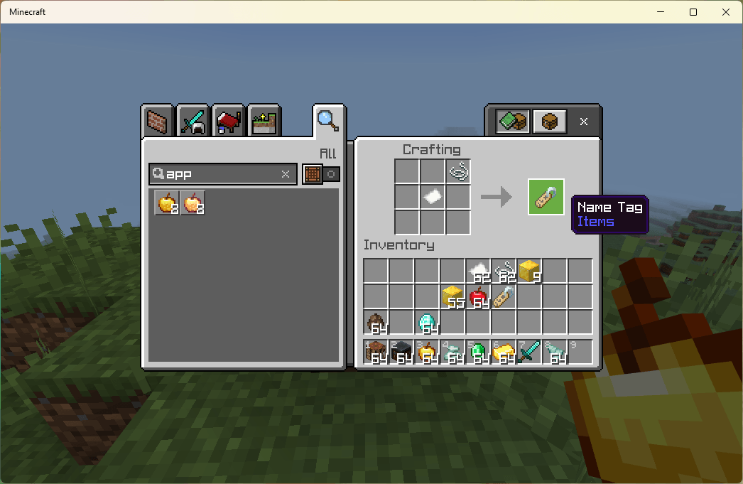 Craftable Name Tags - Gallery - Minecraft Bedrock Addons - CurseForge