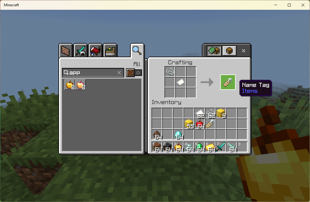 Craftable Name Tags - Minecraft Bedrock Addons - CurseForge