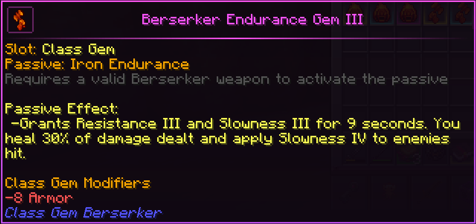 Class Gem: Berserker - Gallery - Minecraft Mods - CurseForge