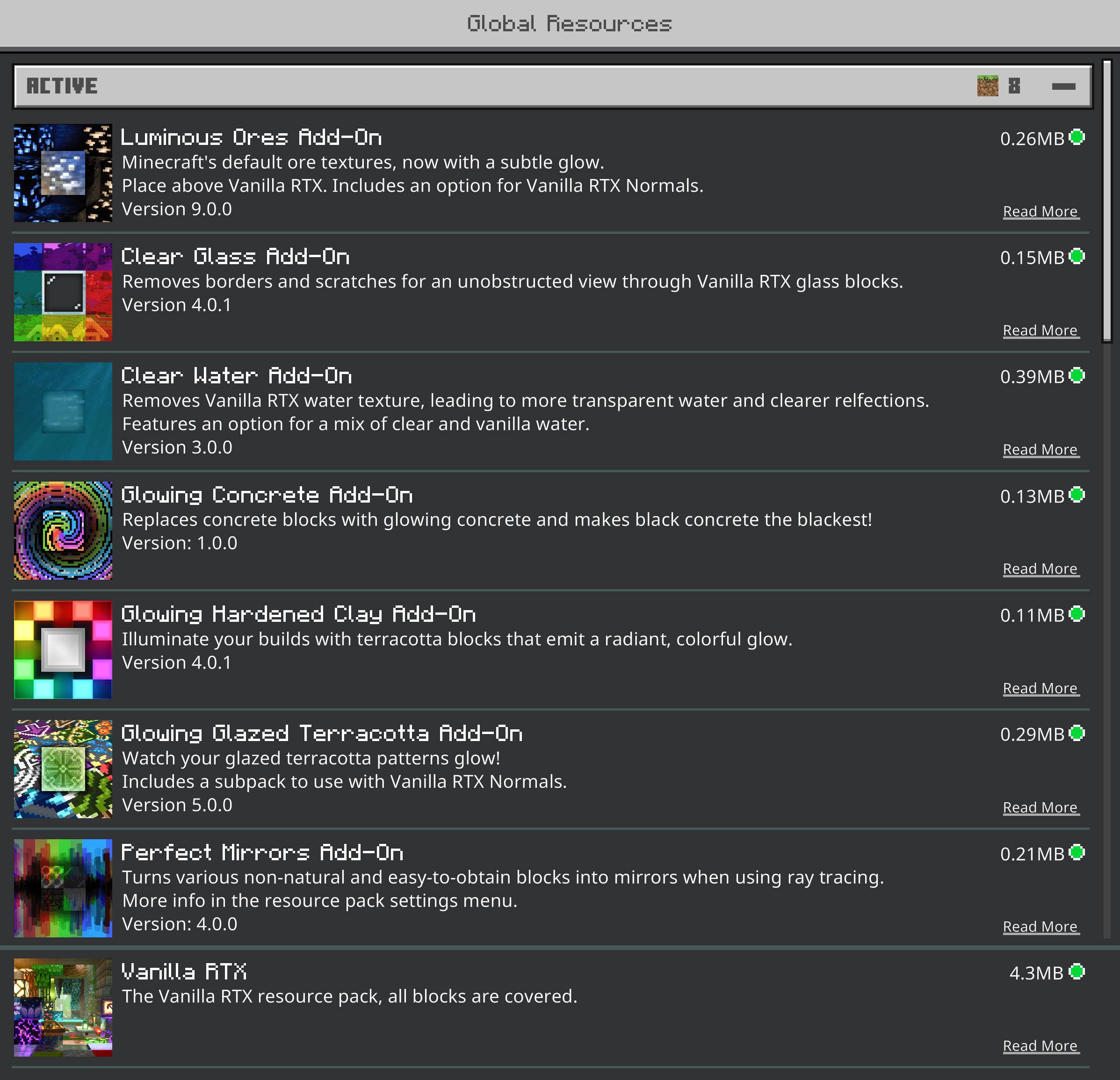 Vanilla RTX Add-Ons - Gallery - Minecraft Bedrock Texture Packs - CurseForge