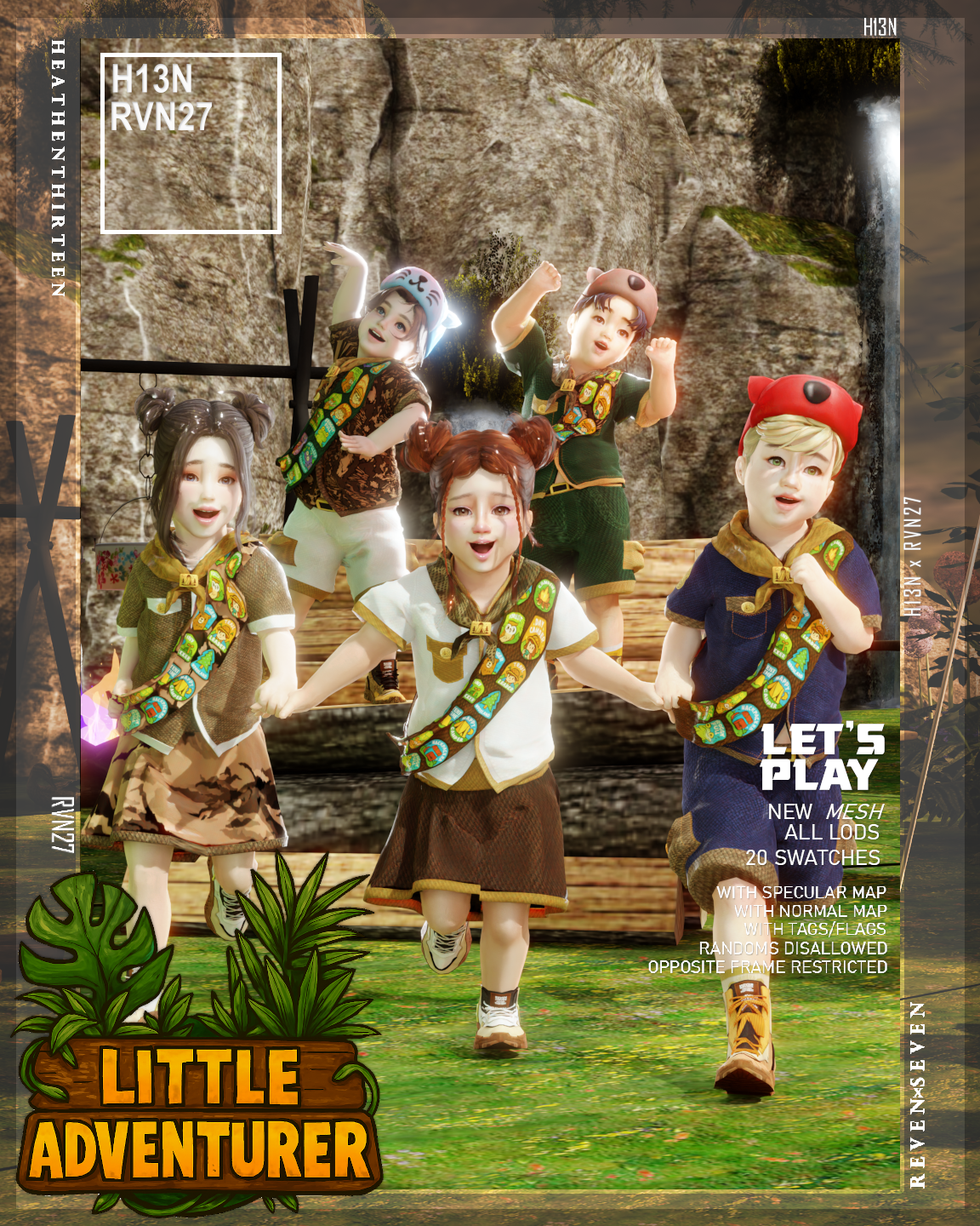 Toddler's Little Ranger Scarf and Badges Shirt - Gallery - The Sims 4 ...