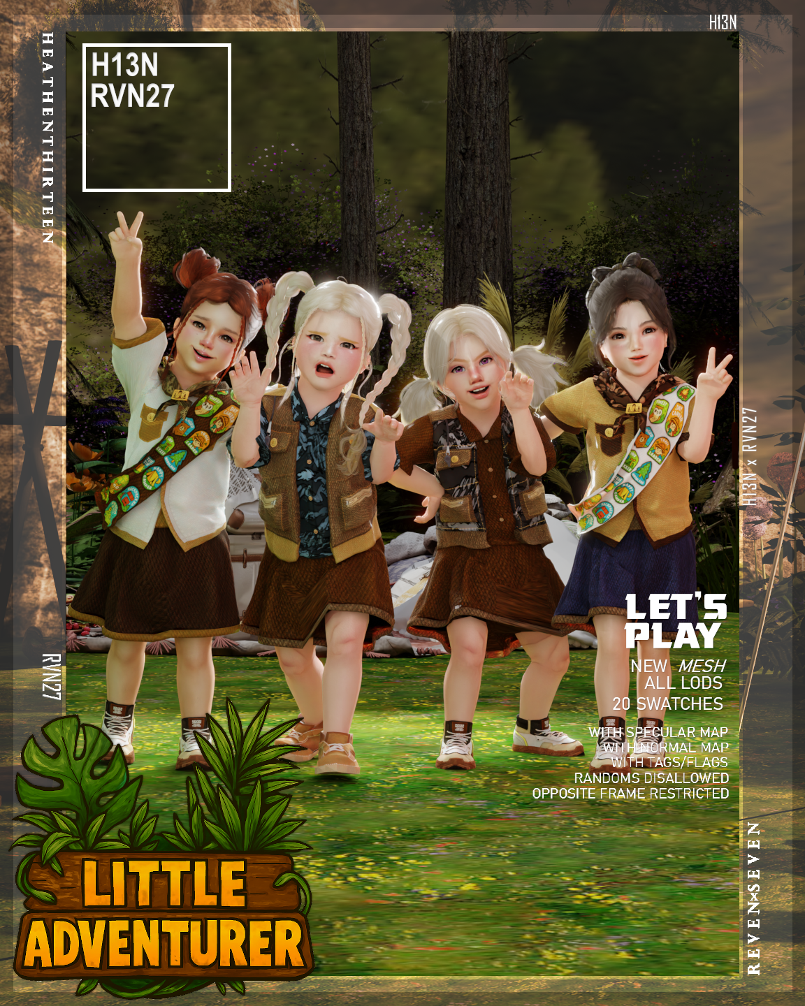 Toddler's Adventure Scout Skirt - The Sims 4 Create a Sim - CurseForge