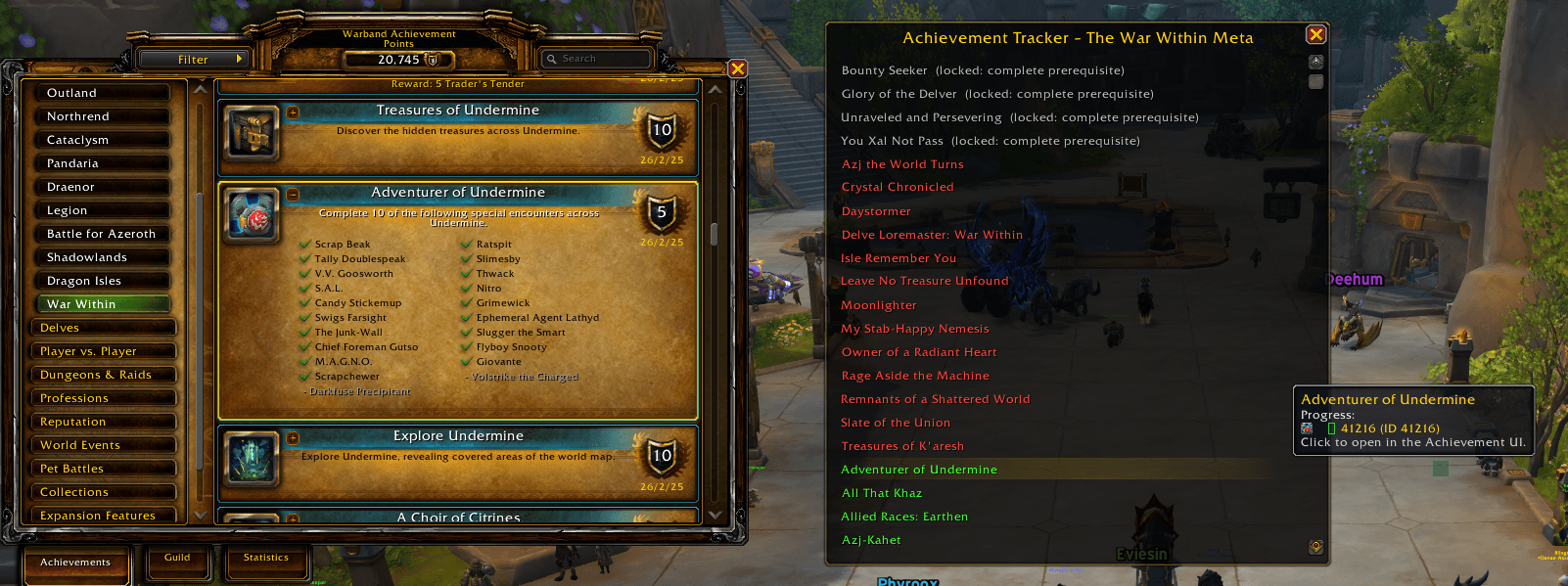 AchTrackWW – The War Within Meta Achievement Tracker - World of ...