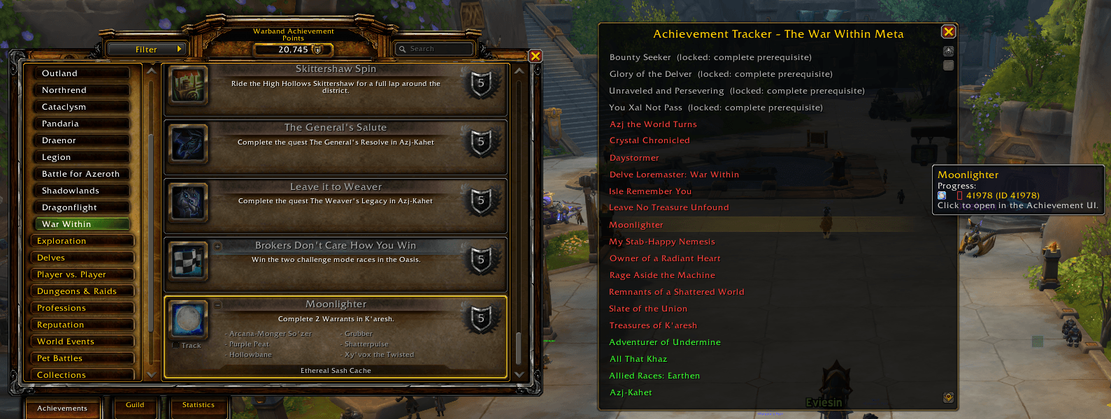 AchTrackWW – The War Within Meta Achievement Tracker - World of ...