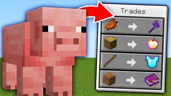 Pig trade OP items - Minecraft Bedrock Addons - CurseForge
