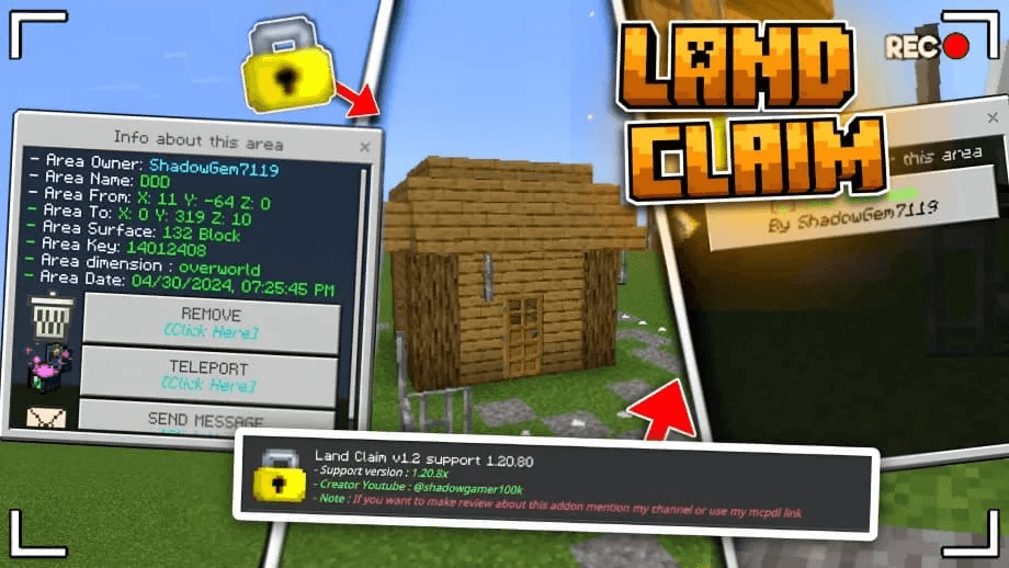 Land claim addon - Minecraft Bedrock Addons - CurseForge