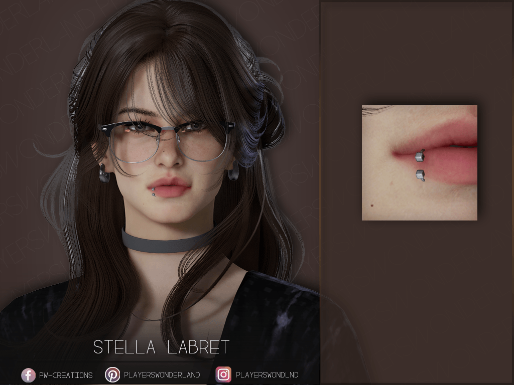 Stella Labret Piercing - inZOI Create a Zoi - CurseForge
