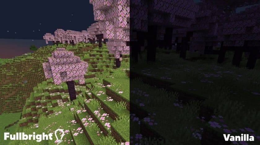 Full Bright [Night Vision] - Minecraft Bedrock Texture Packs - CurseForge