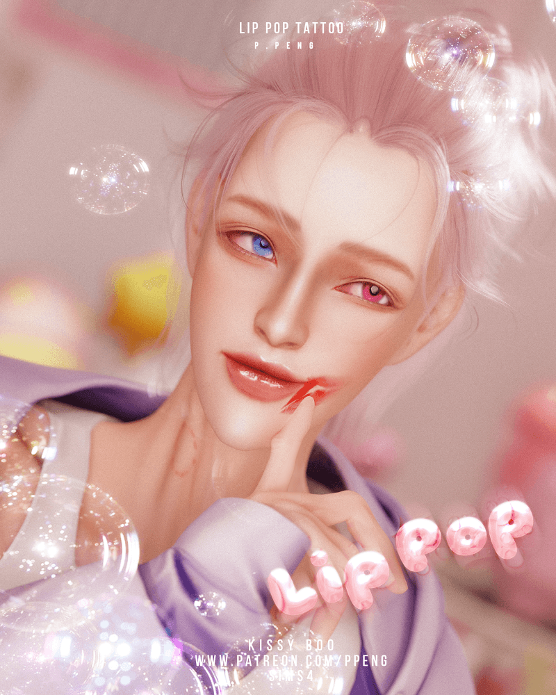 P_peng Tattoo N0.50 Lip Pop HQ - Gallery - The Sims 4 Create a Sim ...