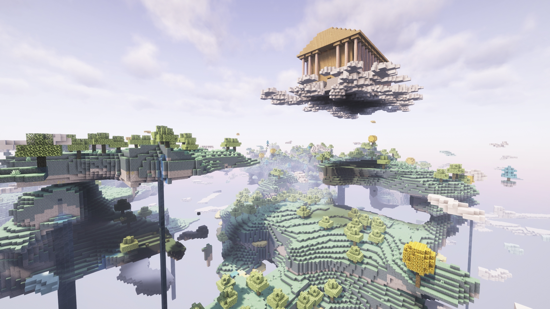 Over the Sky | Floating Islands, Mobs and Many Secrets! - Minecraft ...