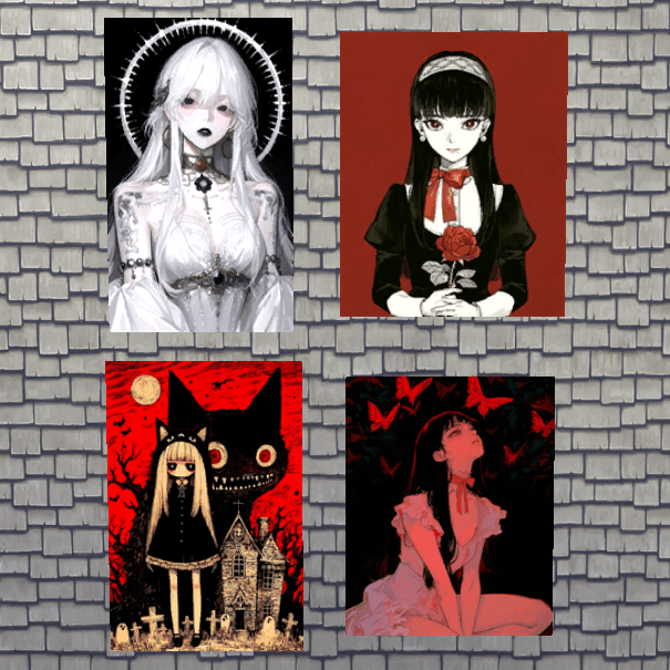 Bloody Dolls – Creepy Cute Anime Art (4 Swatches) - The Sims 4 Build ...