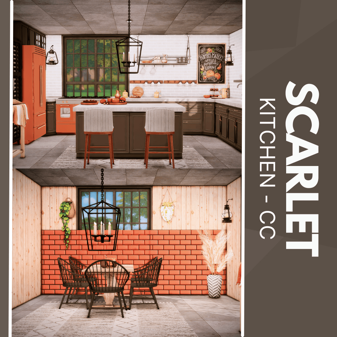 Scarlett Kitchen - The Sims 4 Rooms / Lots - CurseForge