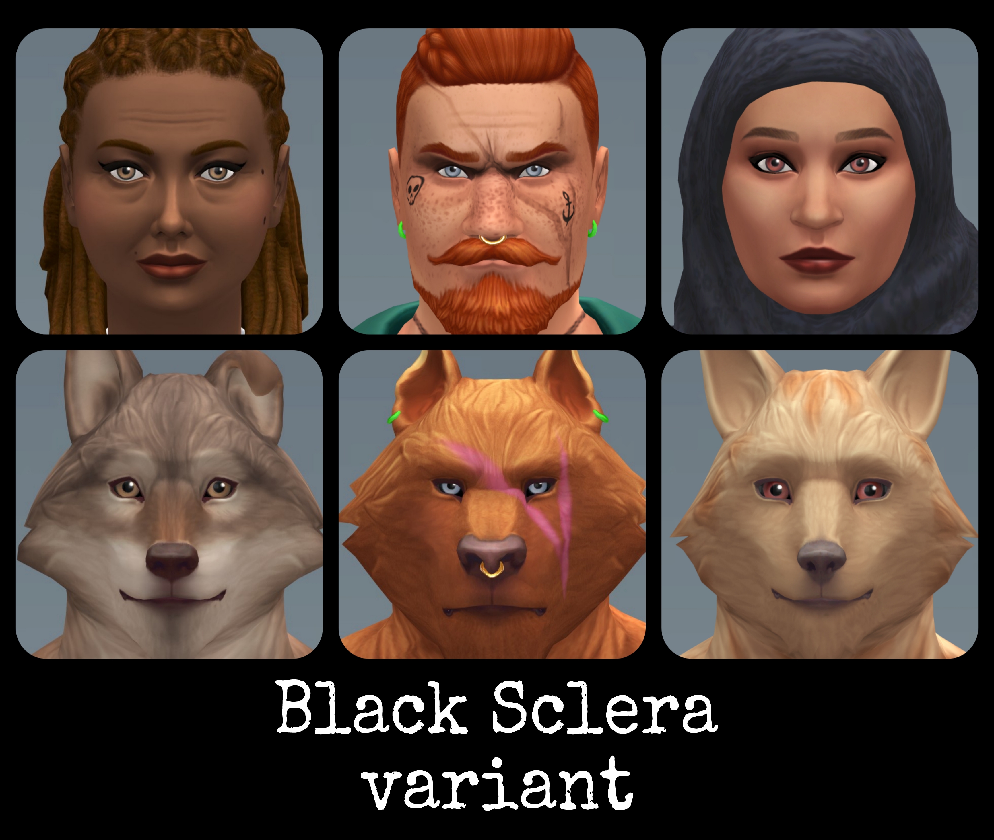 Human Eyes For Werewolves - Gallery - The Sims 4 Create a Sim - CurseForge