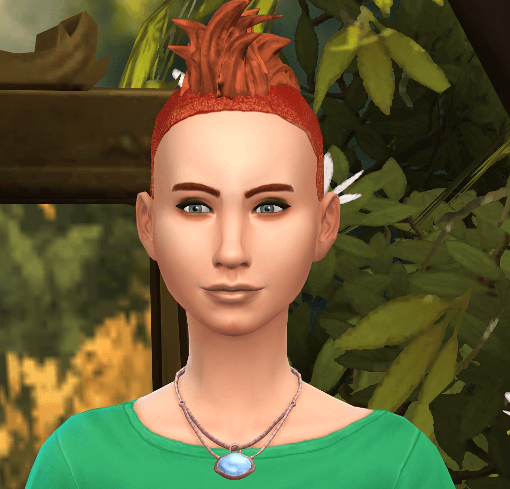 Punk hairstyle 2 - added plait and retexture - The Sims 4 Create a Sim ...