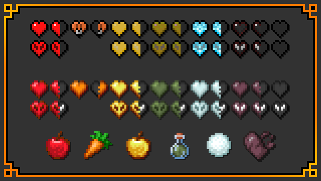 Recolored Survival Bars (RSB) - Minecraft Bedrock Texture Packs ...