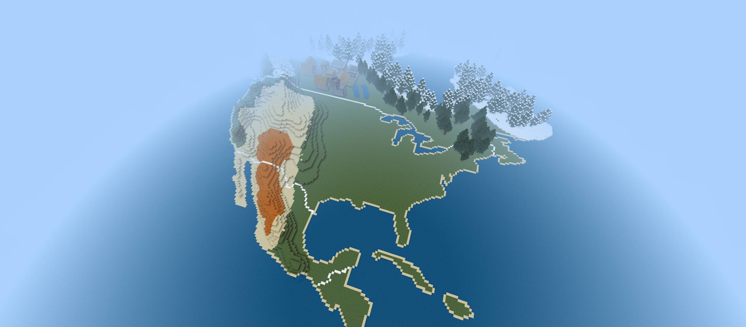 Earth Map for Bedrock Edition - Minecraft Bedrock Maps - CurseForge