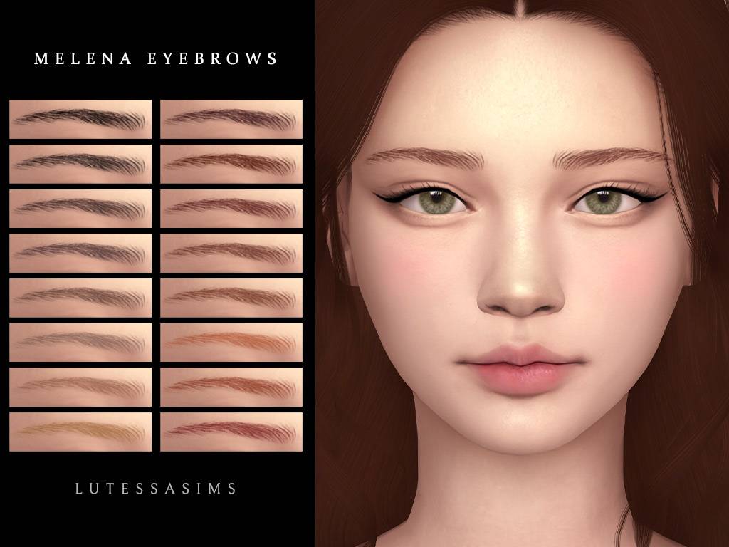 Melena Eyebrows - The Sims 4 Create a Sim - CurseForge