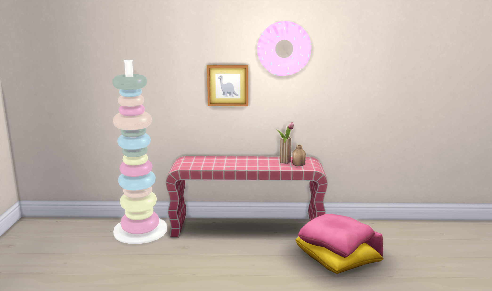 Strawberry donut wall lamp and floor lamp - Gallery - The Sims 4 Build ...