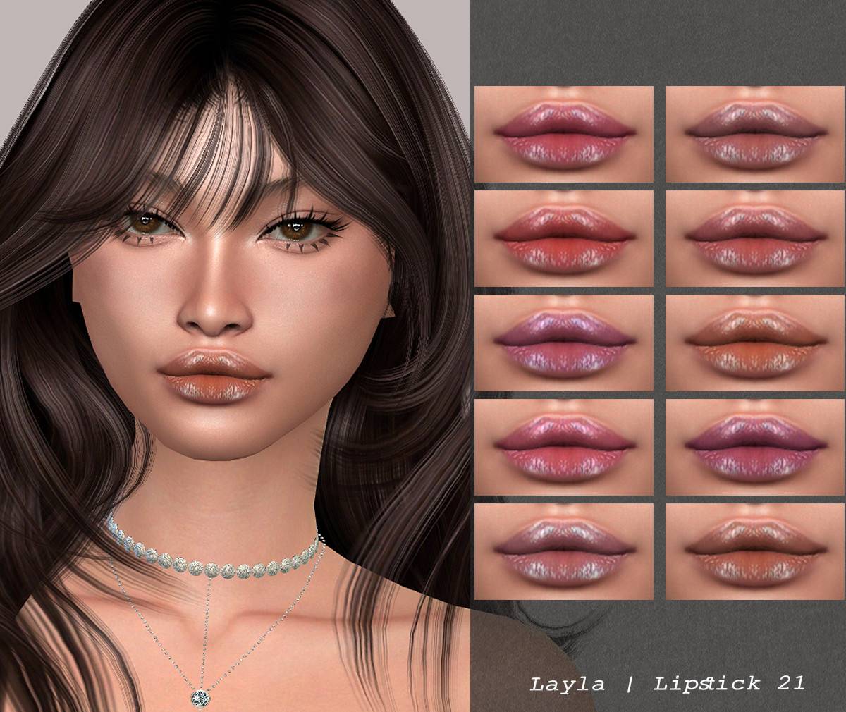 Layla - Lipstick L21 - The Sims 4 Create a Sim - CurseForge