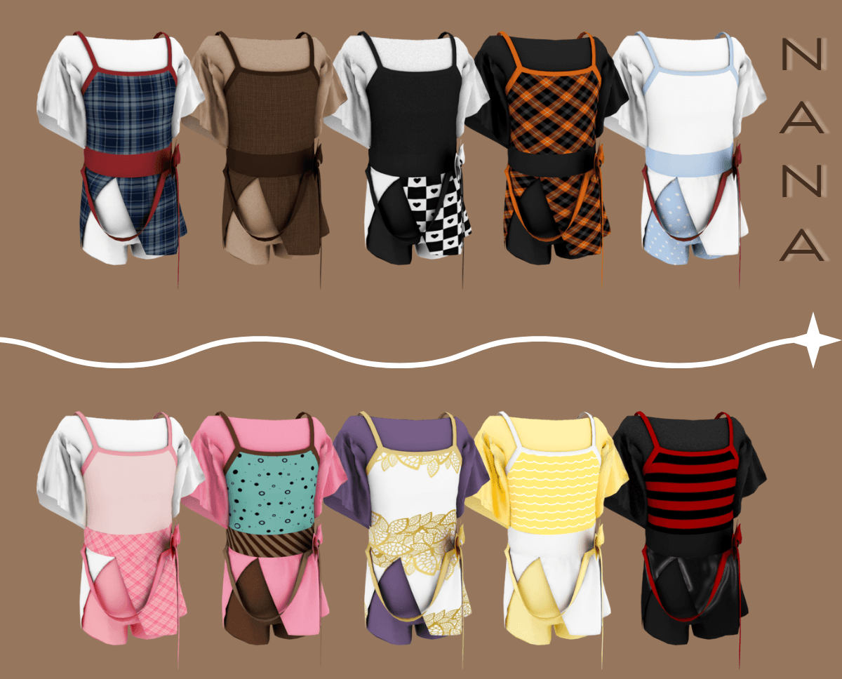 NANA7 - (Sabrina) Set with bow for kids - The Sims 4 Create a Sim ...