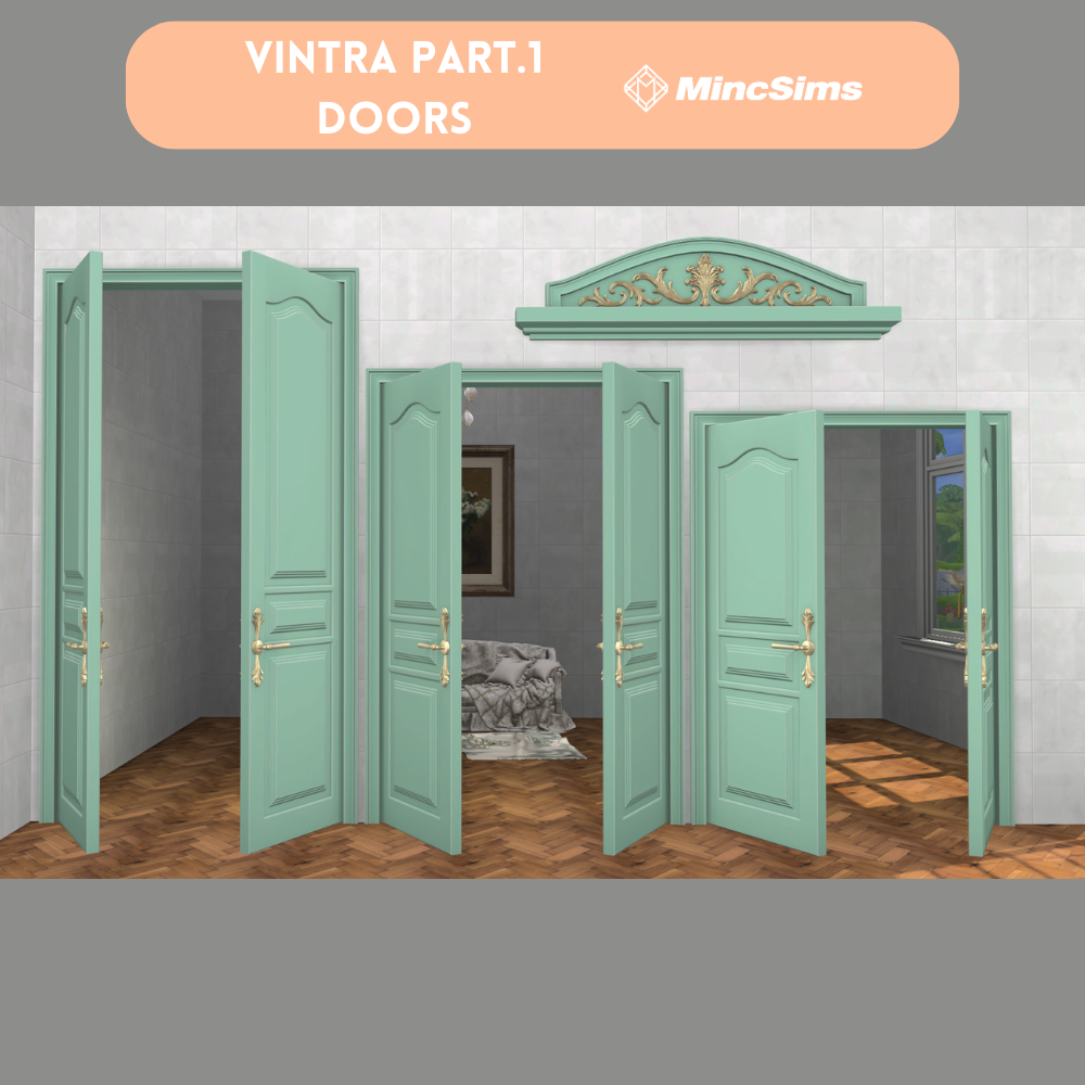 Vintra Part.1 - Double Doors - Gallery - The Sims 4 Build / Buy ...