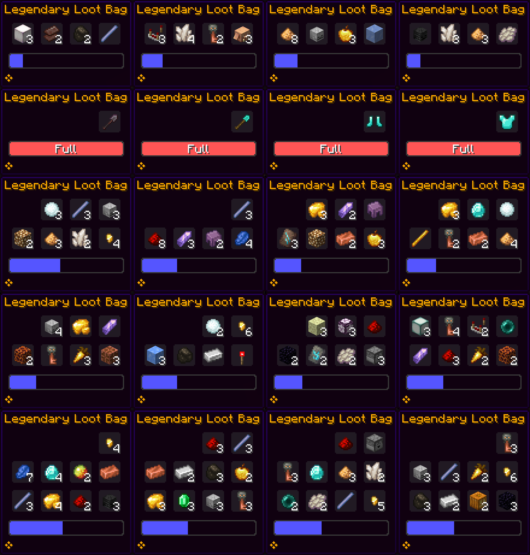 Vanilla Loot Bags - Gallery - Minecraft Data Packs - CurseForge