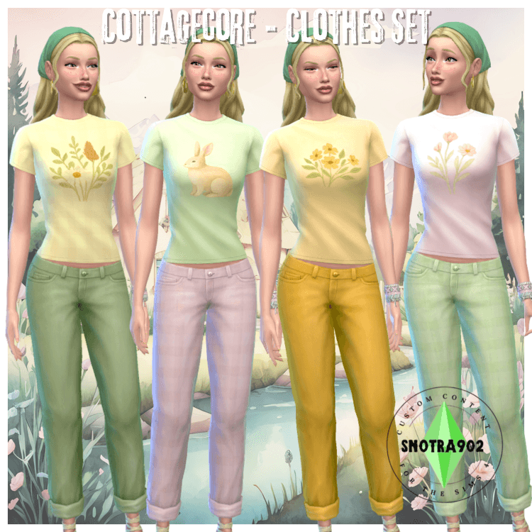 Cottagecore - Clothes Set - Gallery - The Sims 4 Create a Sim - CurseForge