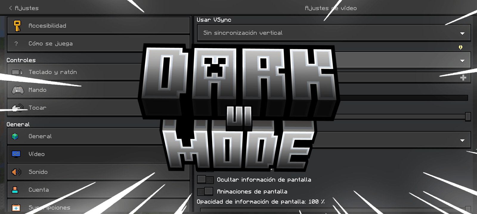 Dark Mode Ui - Minecraft Bedrock Texture Packs - CurseForge