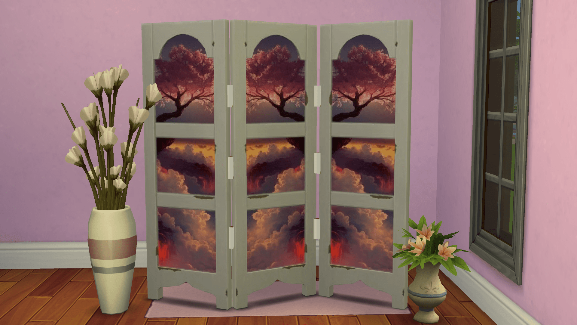 Cherry Blossom Privacy Screen Door - The Sims 4 Build / Buy - CurseForge