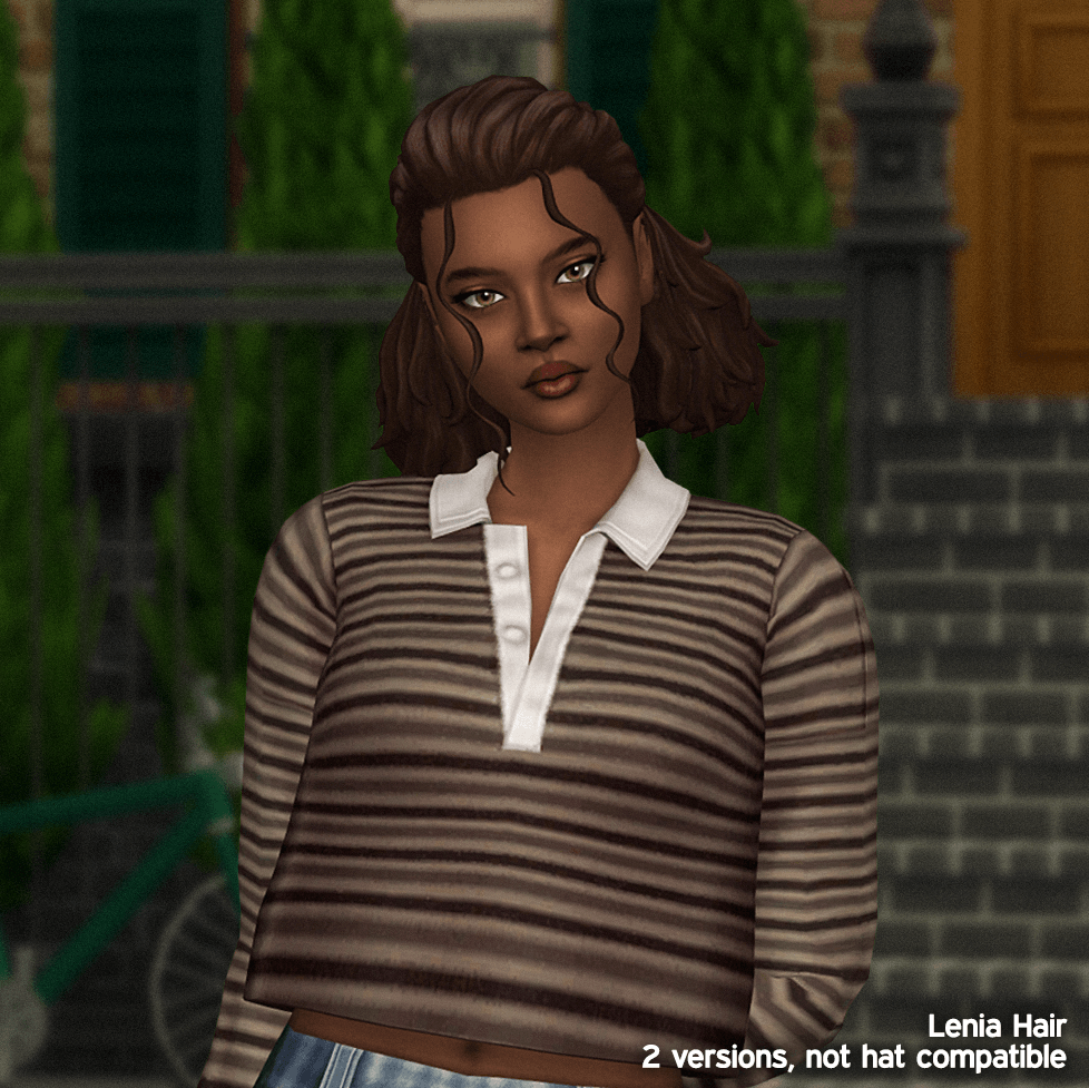 oakiyo - Lenia Hair - The Sims 4 Create a Sim - CurseForge