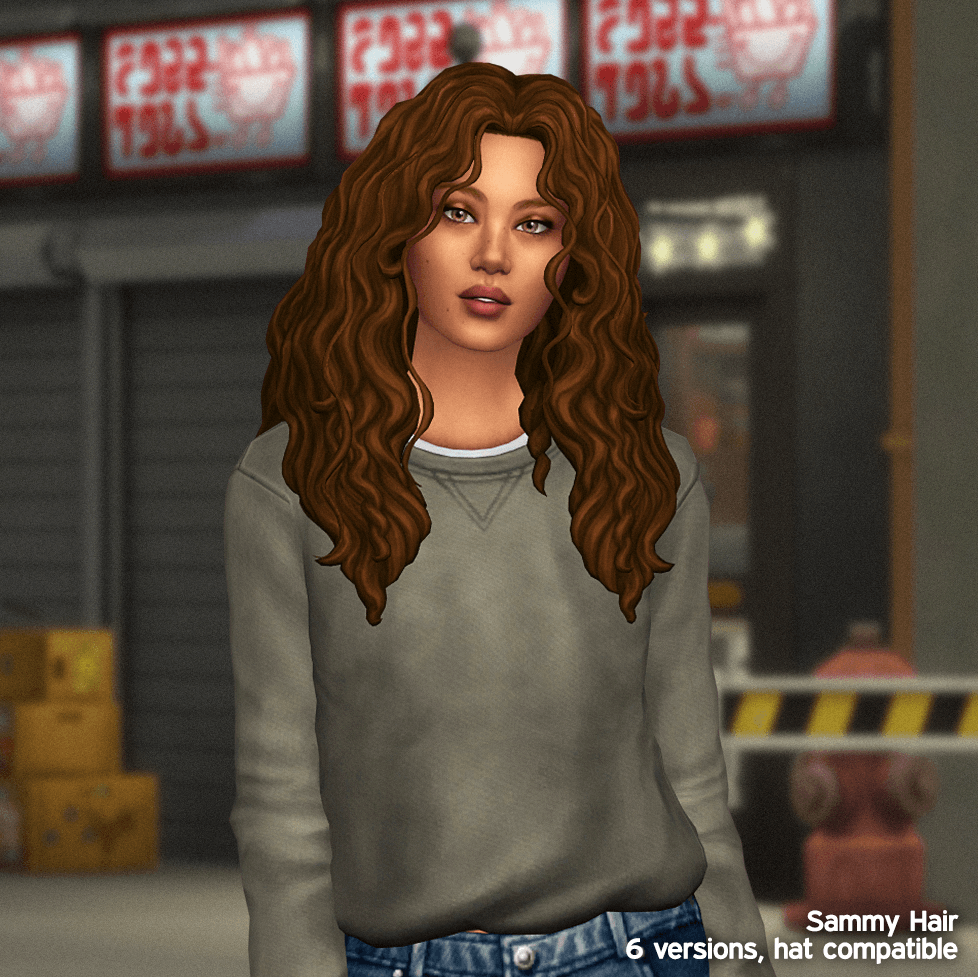 oakiyo - Sammy Hair - The Sims 4 Create a Sim - CurseForge