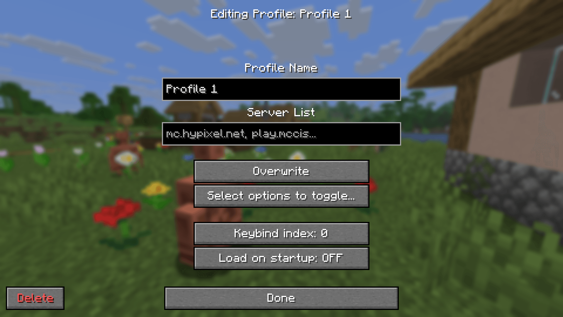 Options Profiles - Minecraft Mods - CurseForge