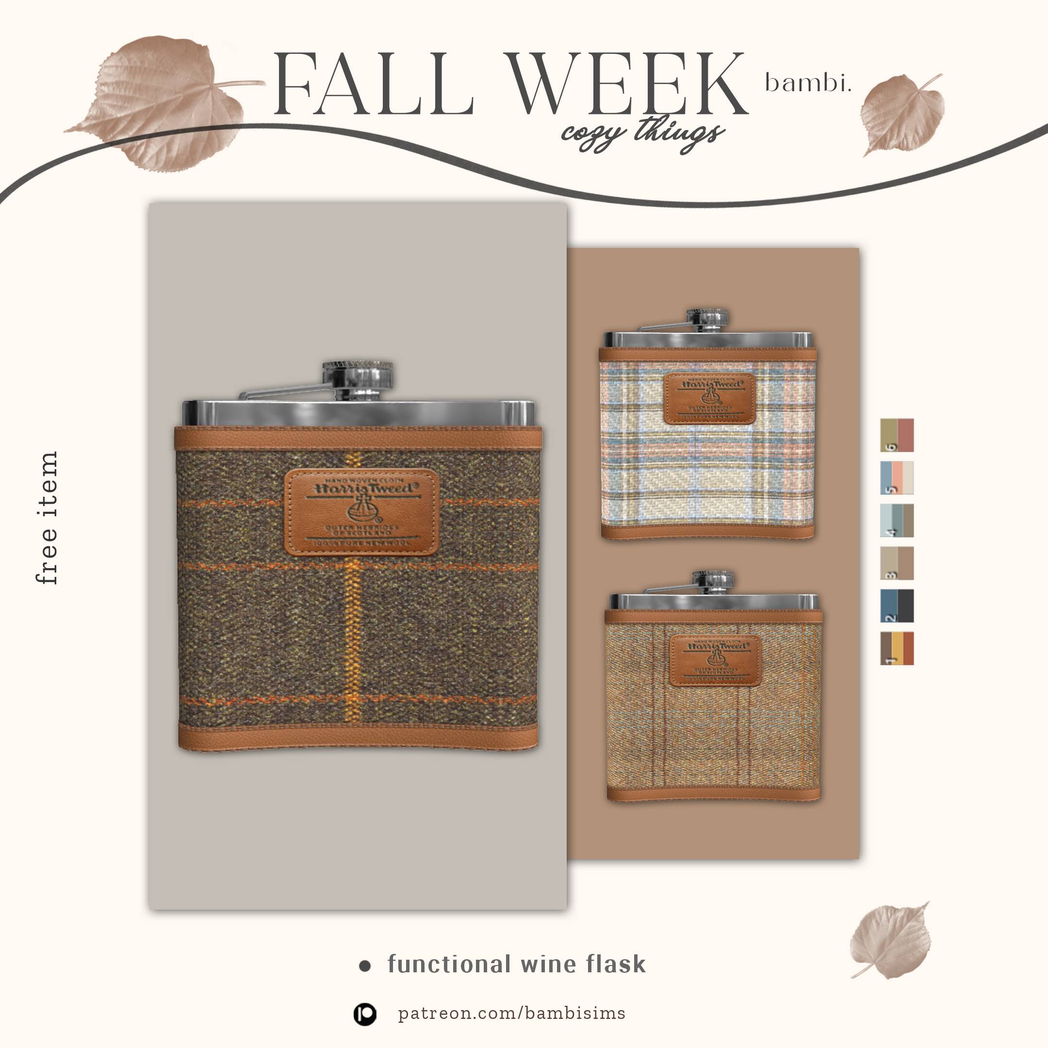 fall week: functional wine flask - The Sims 4 Build / Buy - CurseForge