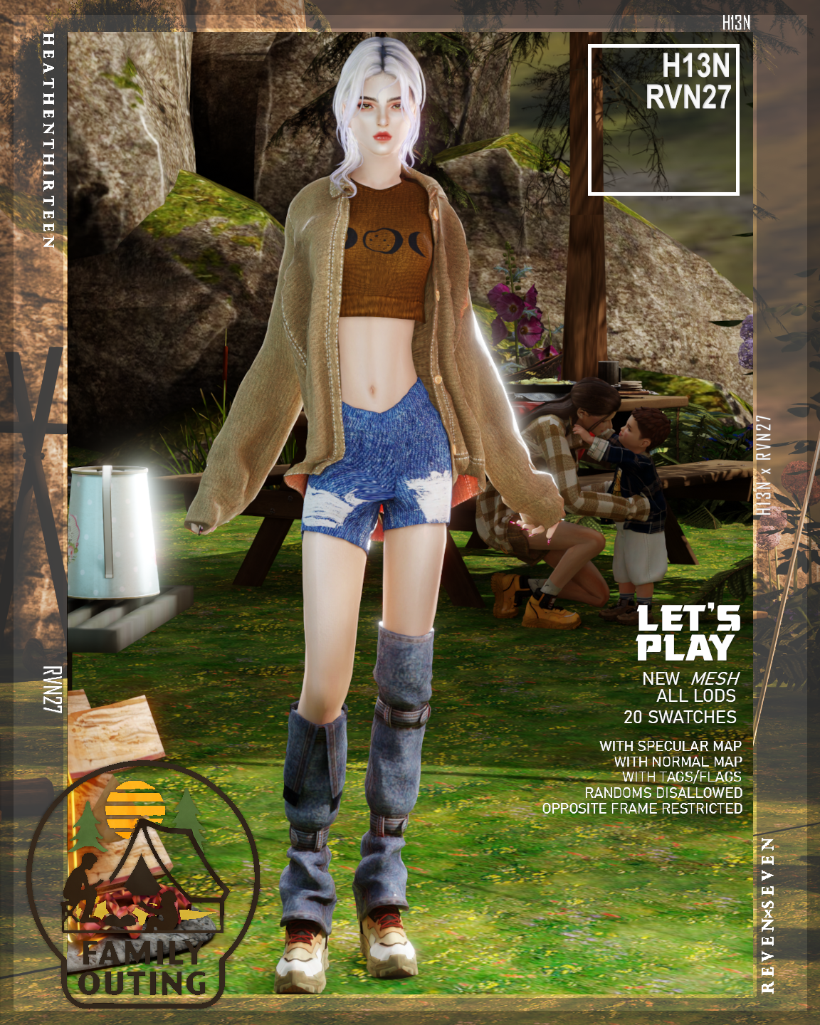 Ripped Slim fit Denim Shorts - The Sims 4 Create a Sim - CurseForge