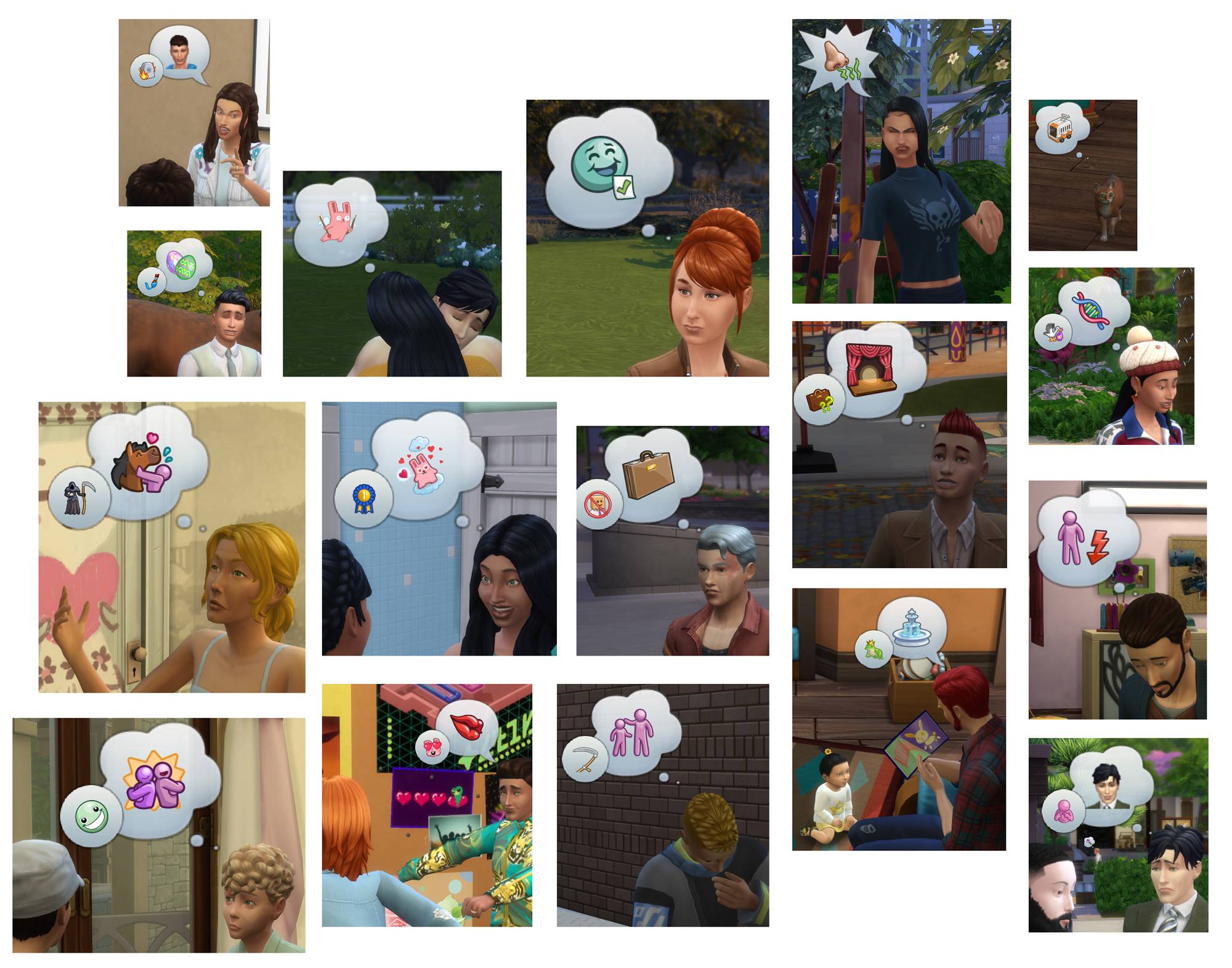 More Diverse Speech and Thought Bubbles - Conversation Tweak - The Sims ...