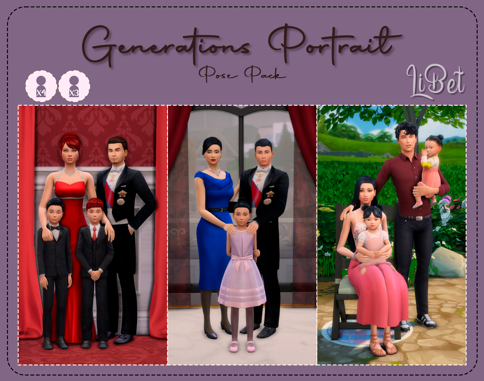 Generations Portrait - Pose Pack - Gallery - The Sims 4 Mods - CurseForge