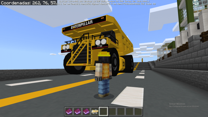 Giant Dump Truck CAT - Minecraft Bedrock Addons - CurseForge
