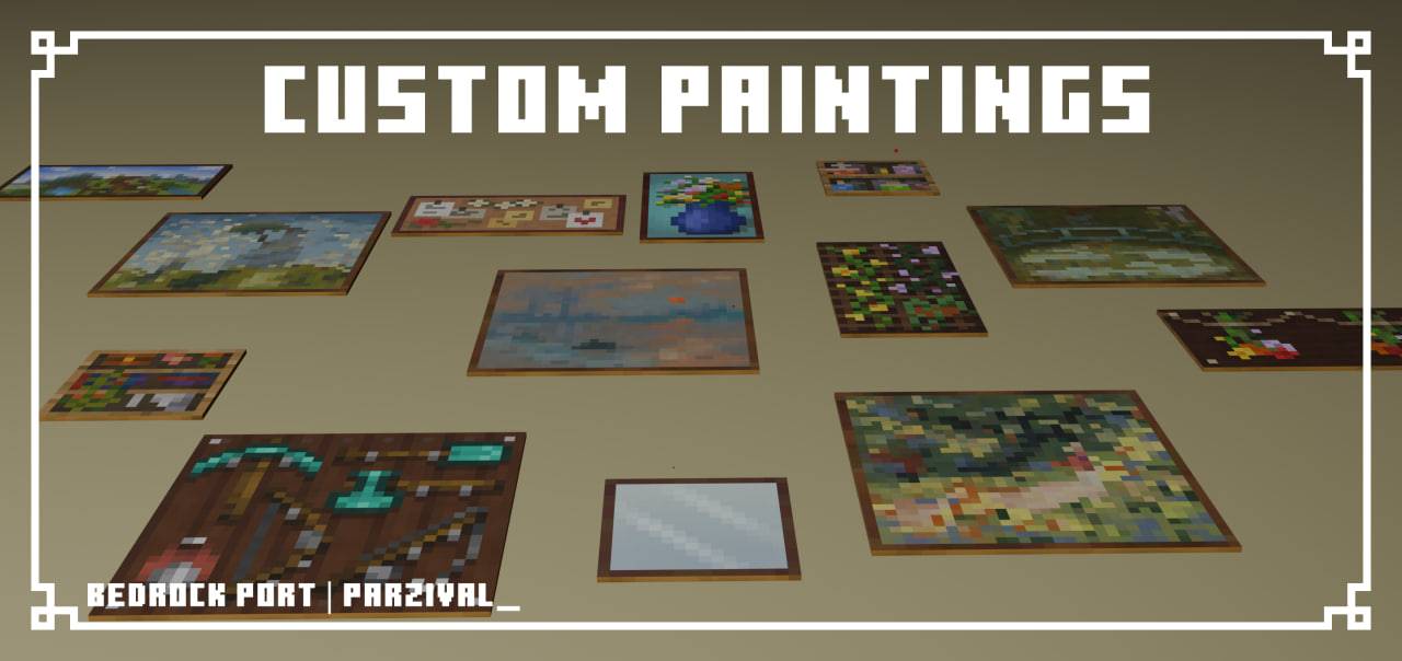 Custom Paintings - Minecraft Bedrock Texture Packs - CurseForge