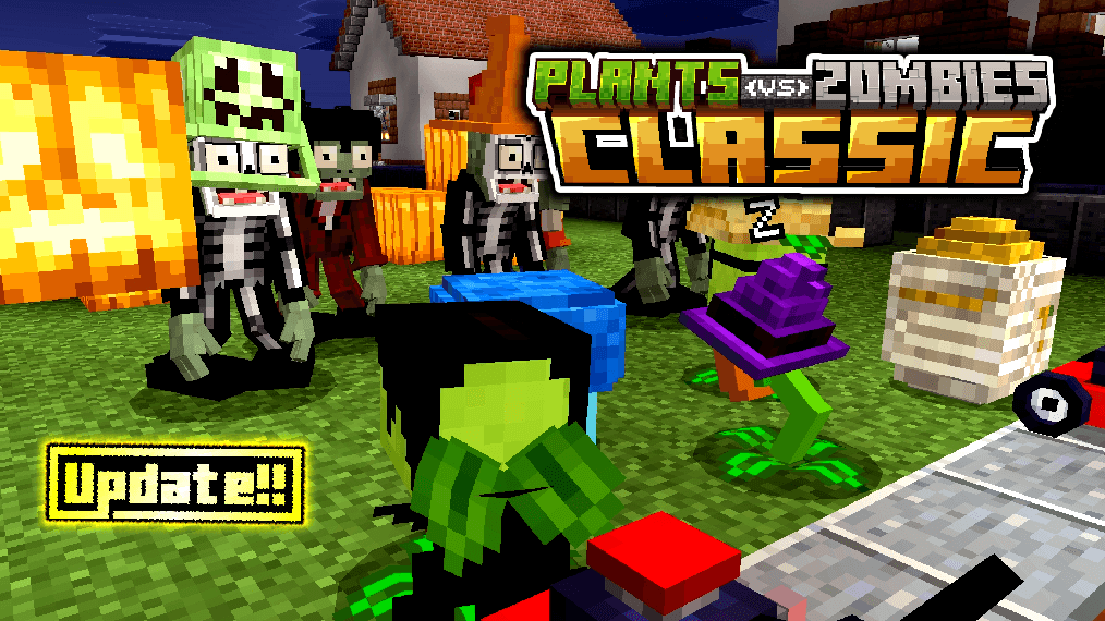 Plants vs Zombies Classic | Minecraft PvZ Addon - Minecraft Bedrock ...