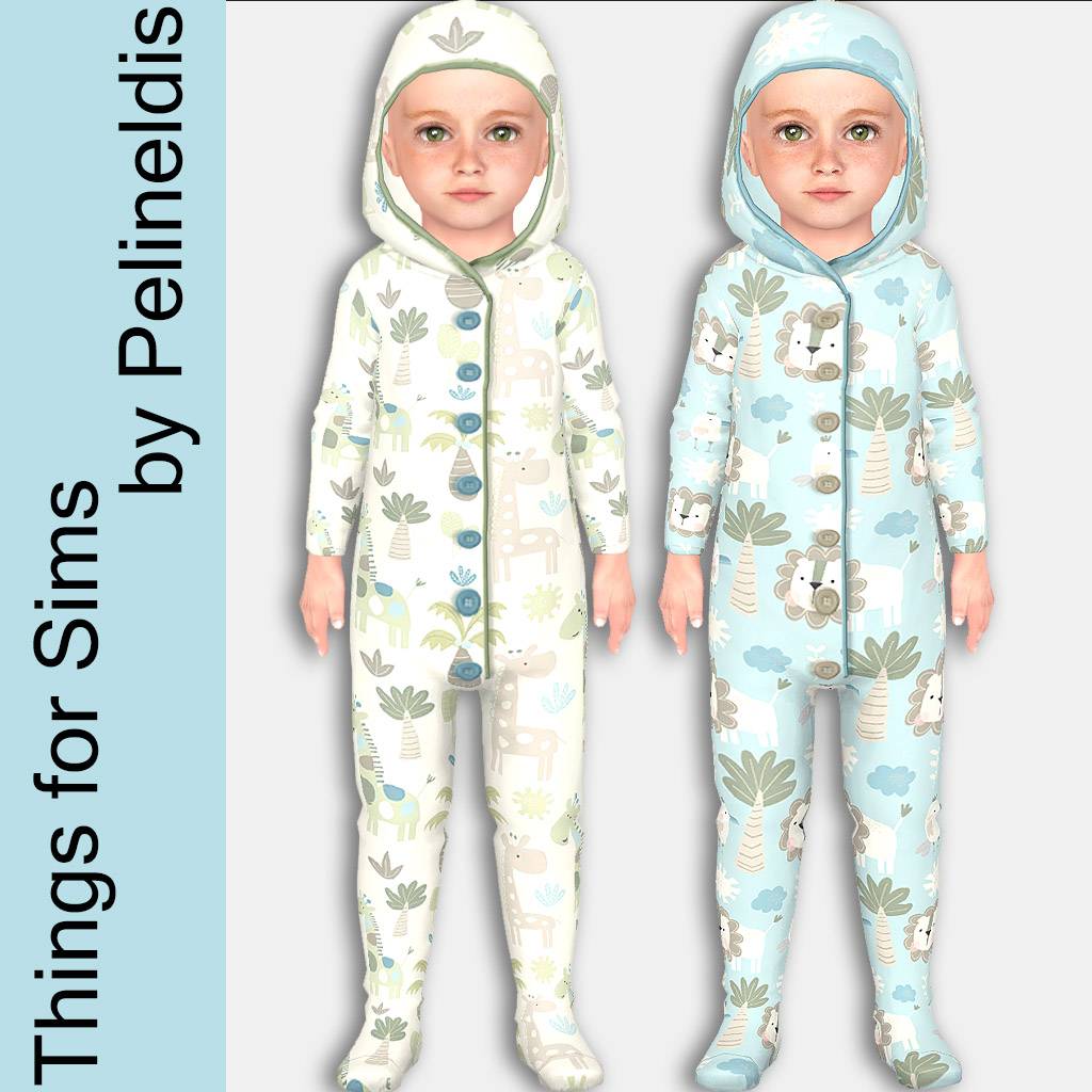 Toddler Cute Safari Pajamas - The Sims 4 Create a Sim - CurseForge