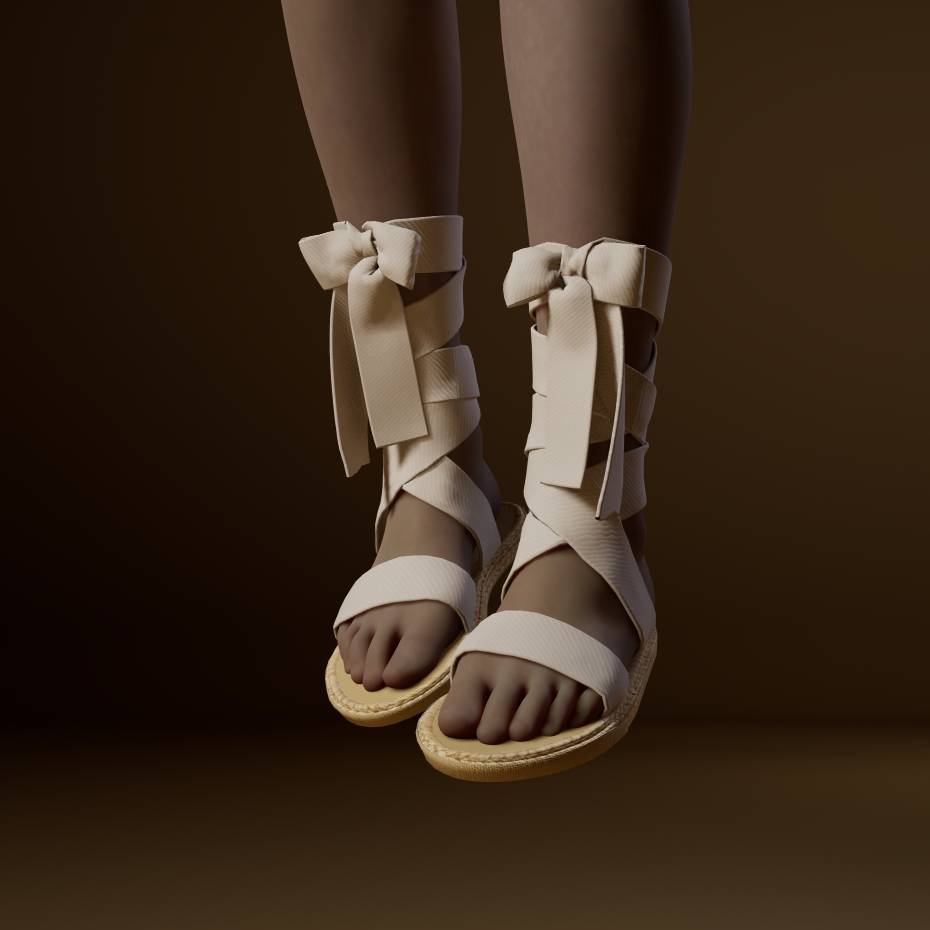 👠 Ribbon Wrap Sandals - inZOI Create a Zoi - CurseForge