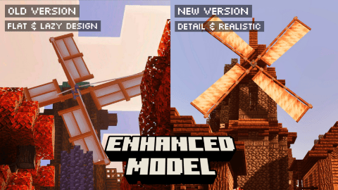 Windmills Decoration - WINDMILL DECO - 1.1.mcaddon - Minecraft Bedrock ...