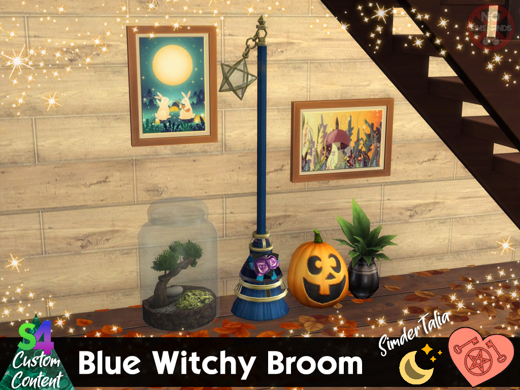 Blue Witchy Broom - Gallery - The Sims 4 Build / Buy - CurseForge