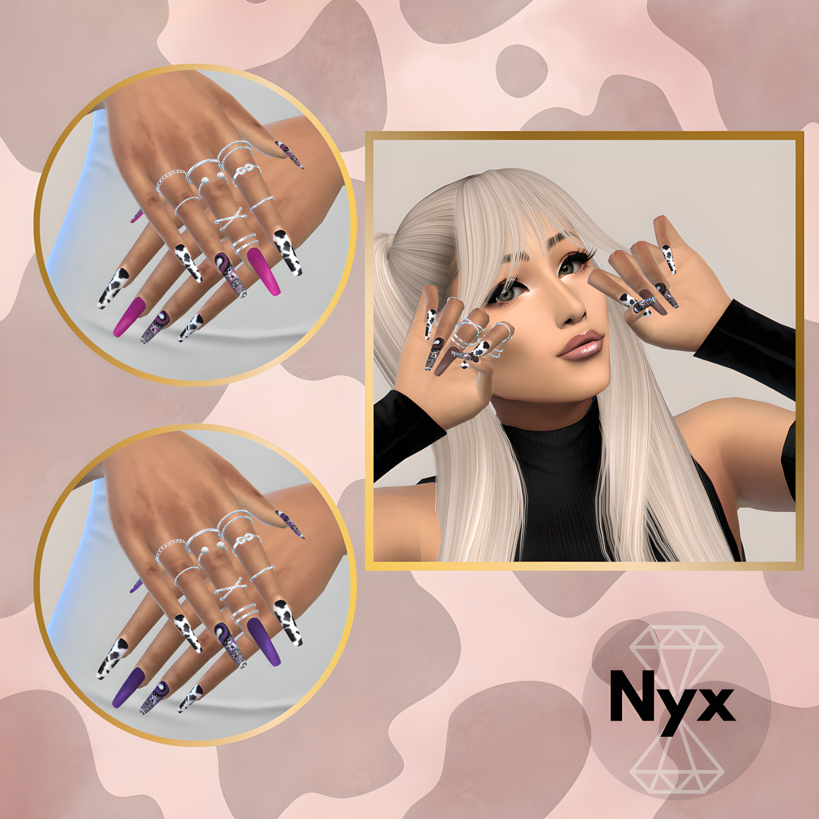 Matte nails set 125 - Gallery - The Sims 4 Create a Sim - CurseForge