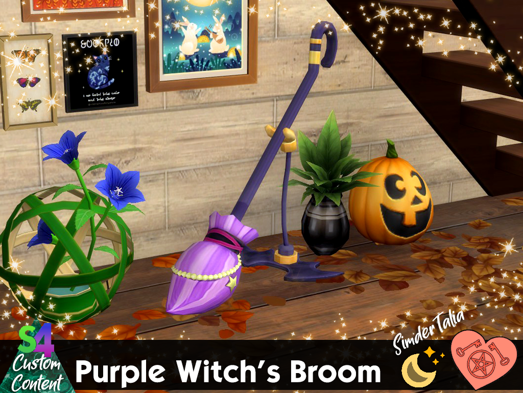 Purple Witch's Broom - Gallery - The Sims 4 Build / Buy - CurseForge