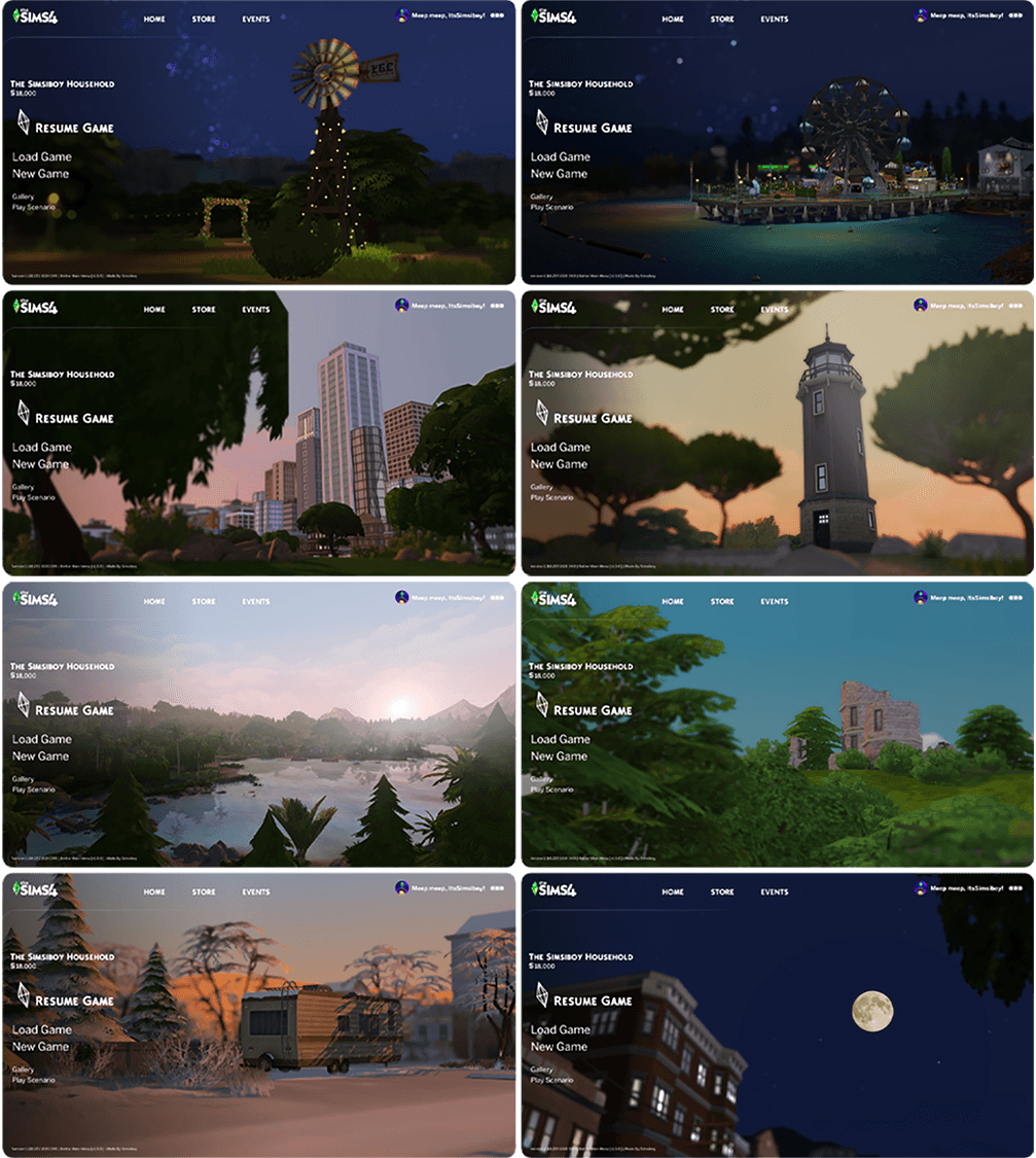 Better Main Menu 1.7.3 - The Sims 4 Mods - CurseForge