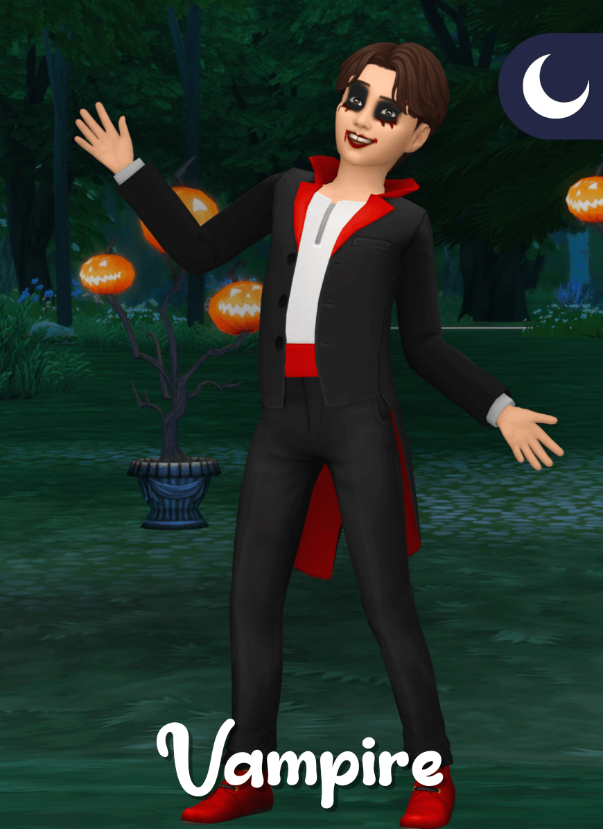 Vampire Suit Costume for Kids - The Sims 4 Create a Sim - CurseForge