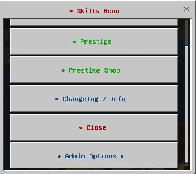 [Realm compatible] Skills levels and prestige system - Minecraft Bedrock Scripts - CurseForge